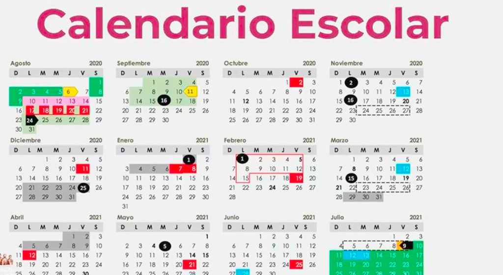 Dan a conocer el calendario escolar vigente para el ciclo 2020-2021 ...