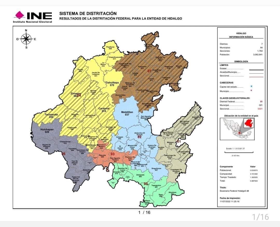 En Hidalgo, delimitan los distritos electorales, ¿los conoces ...