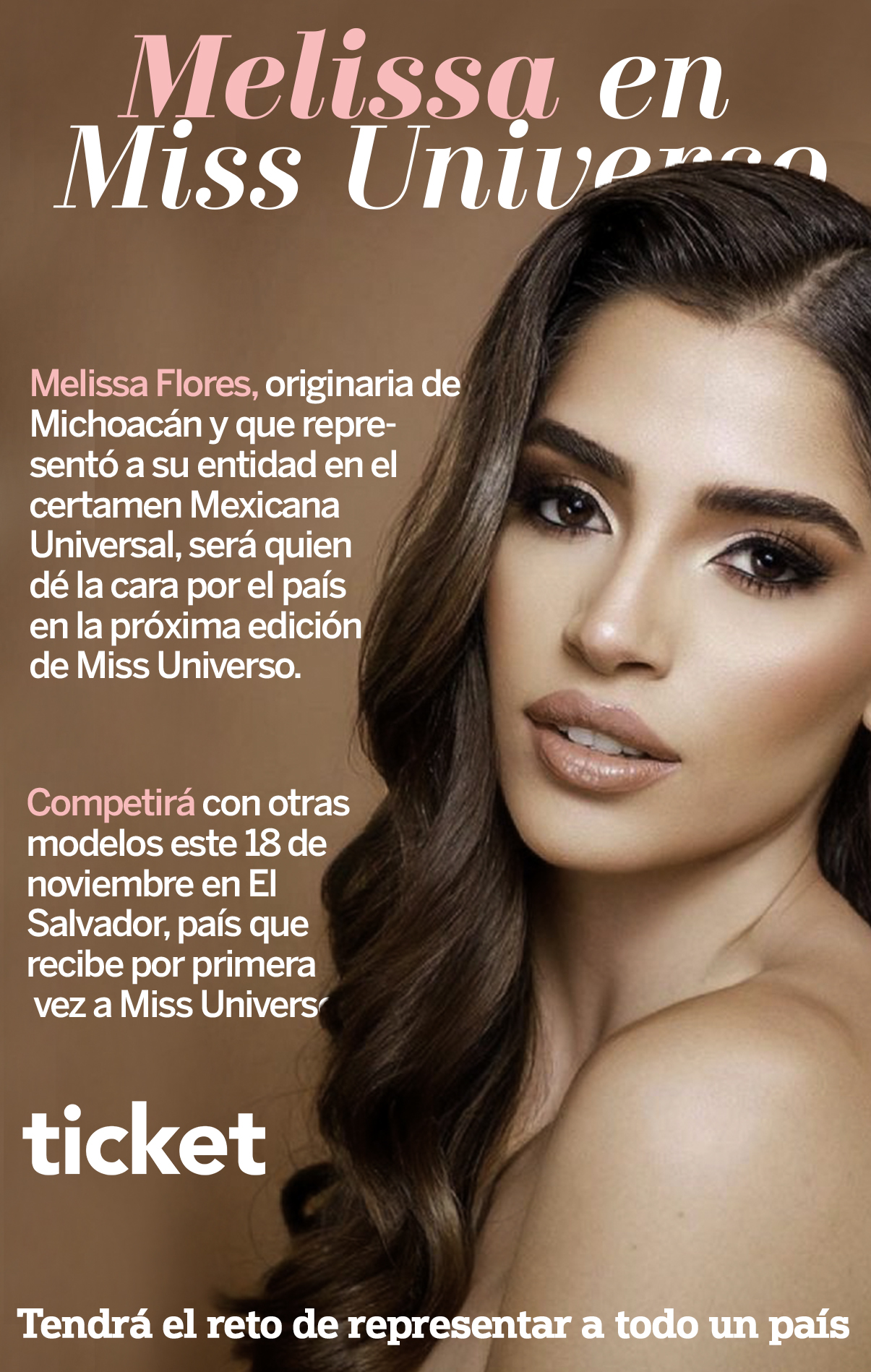 Habemus representante: Melissa Flores estará en Miss Universo