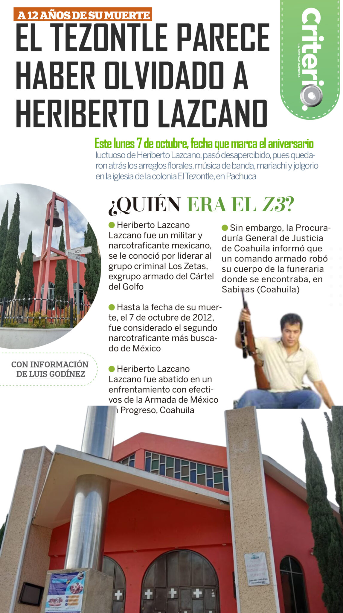 El Tezontle, en Pachuca, parece olvidar a Heriberto Lazcano “El Lazca ...