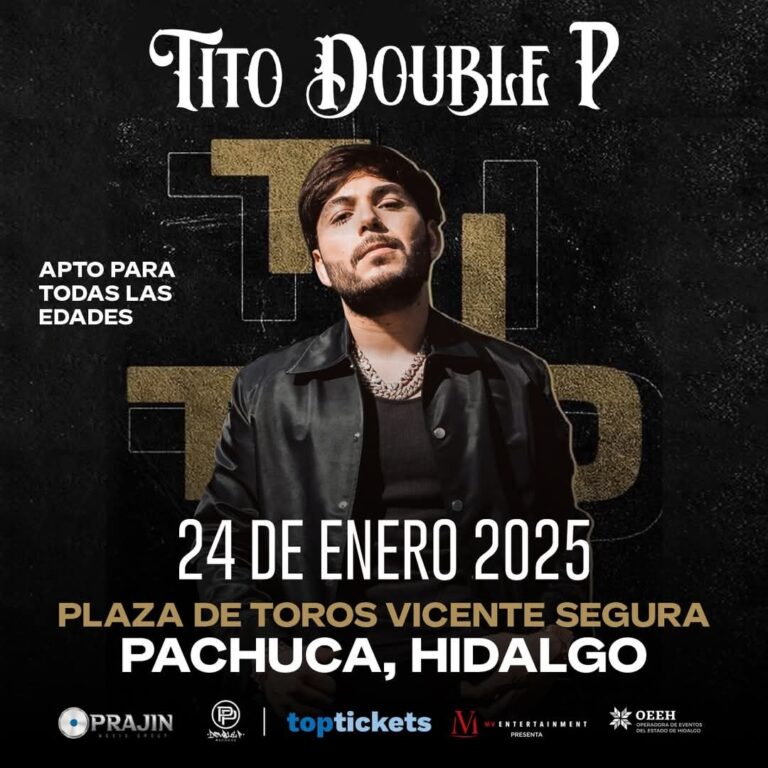 Tito Double P prepara un show épico en Pachuca, te decimos cuándo